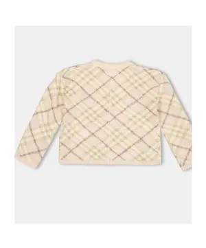 Burberry Knit Sweater With Check Pattern