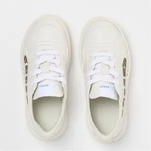 Gucci Lace-up Round Toe Sneakers With Logo Detail