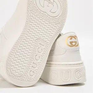 Gucci Lace-up Round Toe Sneakers With Logo Detail