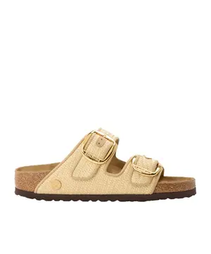 BIRKENSTOCK Arizona Buckle Flat Sandals - Nude