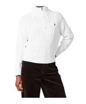 Polo Ralph Lauren Cable-knit Half-zip Sweater