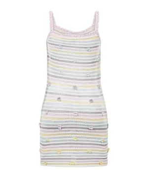 Casablanca Strap Strip Dress