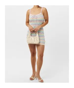 Casablanca Strap Strip Dress