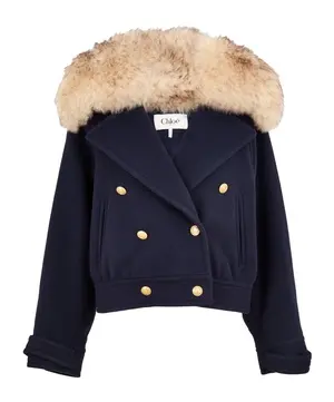Chloé Cropped Wool Coat