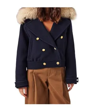 Chloé Cropped Wool Coat