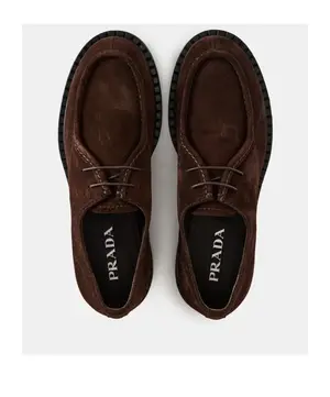 Prada Metallic Embellished Loafers