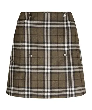Burberry Plaid Mini Skirt