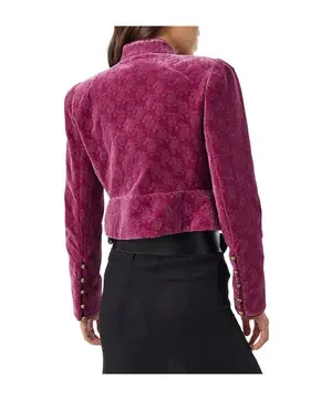 Chloé Cropped Fitted Velvet Jacket