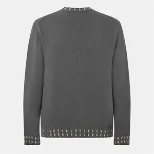 Fendi Embellished Crew Neck Pullover