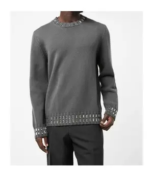 Fendi Embellished Crew Neck Pullover
