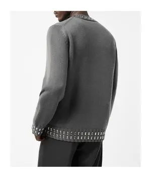 Fendi Embellished Crew Neck Pullover
