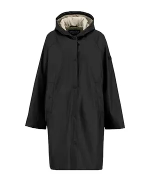 Barbour Long-sleeved Hooded Windbreaker - Black