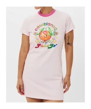 Casablanca Embroidered Logo Dress