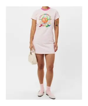 Casablanca Embroidered Logo Dress