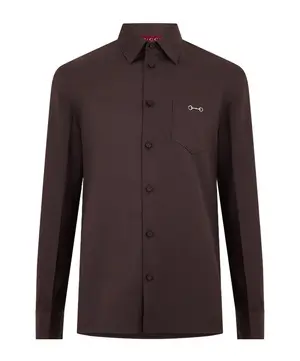 Gucci Long-sleeve Button-up Shirt
