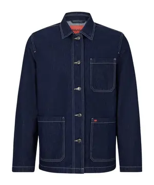 Hugo Boss Dark Indigo Denim Jacket - Black