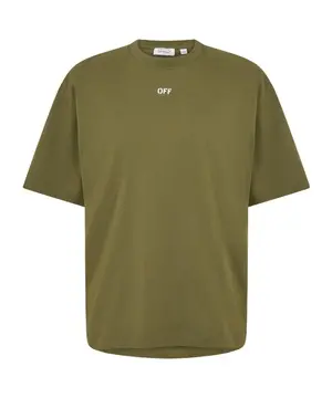 Off-White Logo Short Sleeve T-shirt - Green