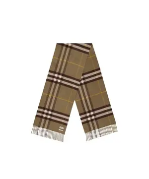 Burberry Plaid Pattern Scarf - Brown