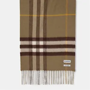 Burberry Plaid Pattern Scarf - Brown