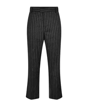 REPRESENT Tailored Cropped Trousers - Black