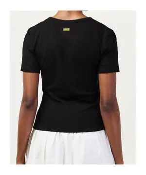 Barbour Short Sleeve Cutout Neck T-shirt