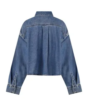 7 For All Mankind Nina Long-sleeve Denim Shirt