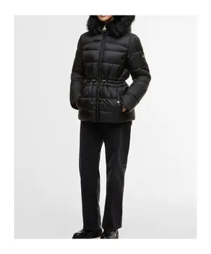 Barbour Long-sleeved Puffer Jacket With Drawstring Waist