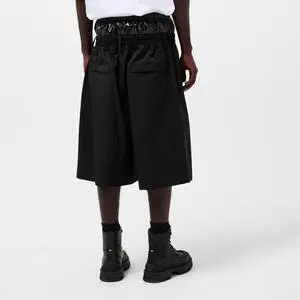 Moncler Solid Color Printed Shorts