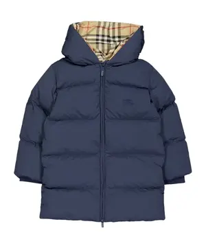 Burberry Quilted Zip-up Hooded Jacket