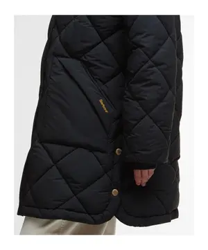 Barbour Hooded Quilted Cotton Jacket