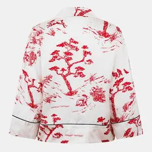 Off-White Short Sleeve Printed Shirt