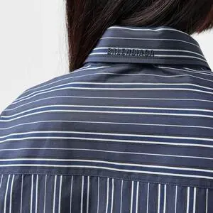 Balenciaga Striped Solid Color Shirt