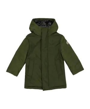 Moncler Logo Patch Down Jacket - Green