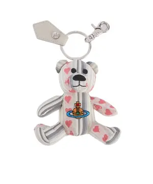 VIVIENNE WESTWOOD Teddy Bear Keychain With Orb Detailing - Nude