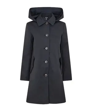 Ralph Lauren Real Leather Trench Coat - Black