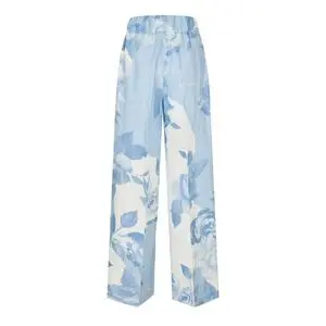 Off-White Printed Wide-leg Pants
