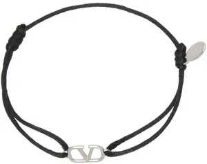 Valentino Garavani Vlogo Signature Double Cord Bracelet