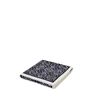 Loewe Anagram Towel In Cotton - Black