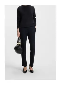 Hugo Boss Crew Neck Cropped Knit Sweater