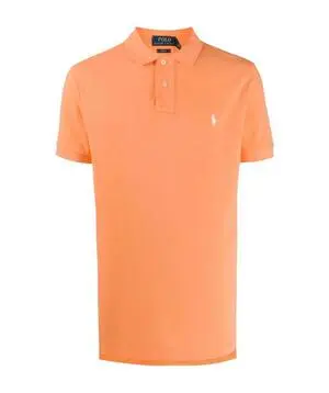 Polo Ralph Lauren Logo Embroidered Short-sleeved Polo Shirt - Orange