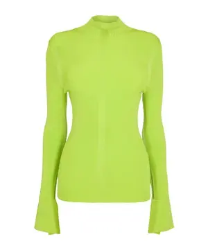 Hugo Boss Frescia High-neck Ribbed Sweater - Green
