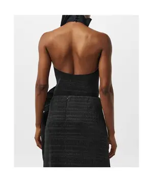 Magda Butrym High-neck Pleated Tank Top