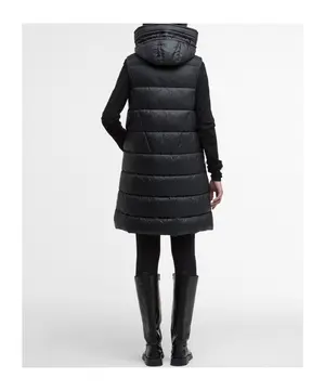 Barbour Cecilla Long Gilet With Funnel Neck
