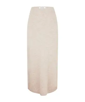 AYA MUSE Knitted Maxi Skirt With Pleated Hem