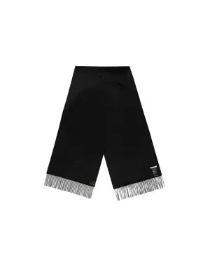 Prada  Logo Midweight Scarf Black