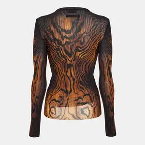 JEAN PAUL GAULTIER Printed Long Sleeve T-shirt - Black