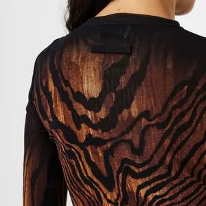 JEAN PAUL GAULTIER Printed Long Sleeve T-shirt - Black