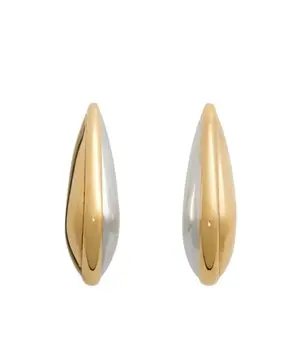 Bottega Veneta Small Fin Earrings - Gray