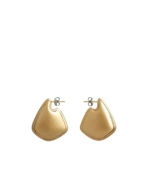 Bottega Veneta Small Fin Earrings - Gray