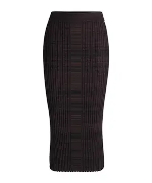 Hugo Boss Knit Bodycon Midi Skirt